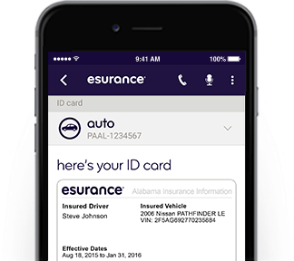 Download Electronic Proof of Insurance | Esurance